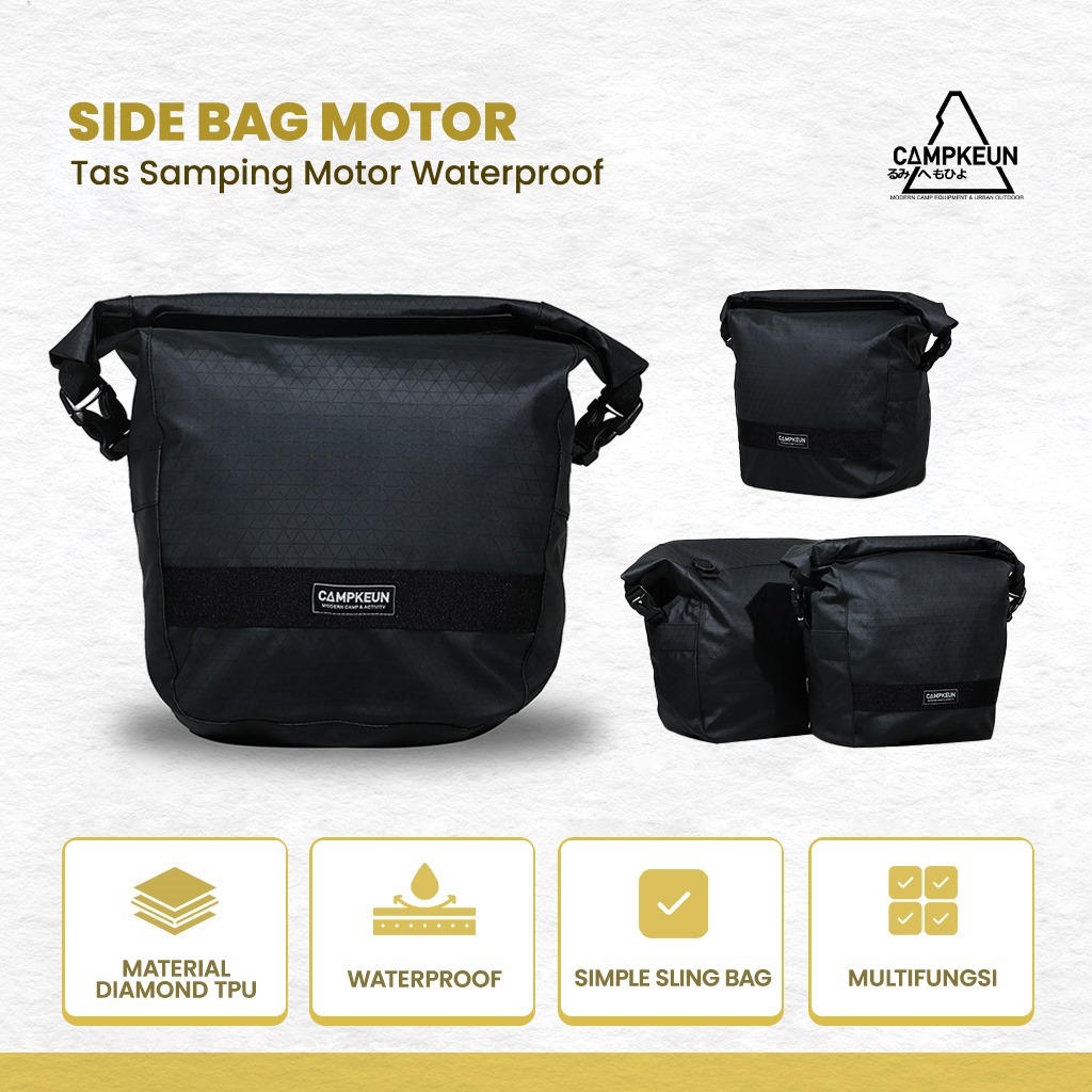 Jual Campkeun Tas Motor Side Bag waterproof multifungsi ready stock ...