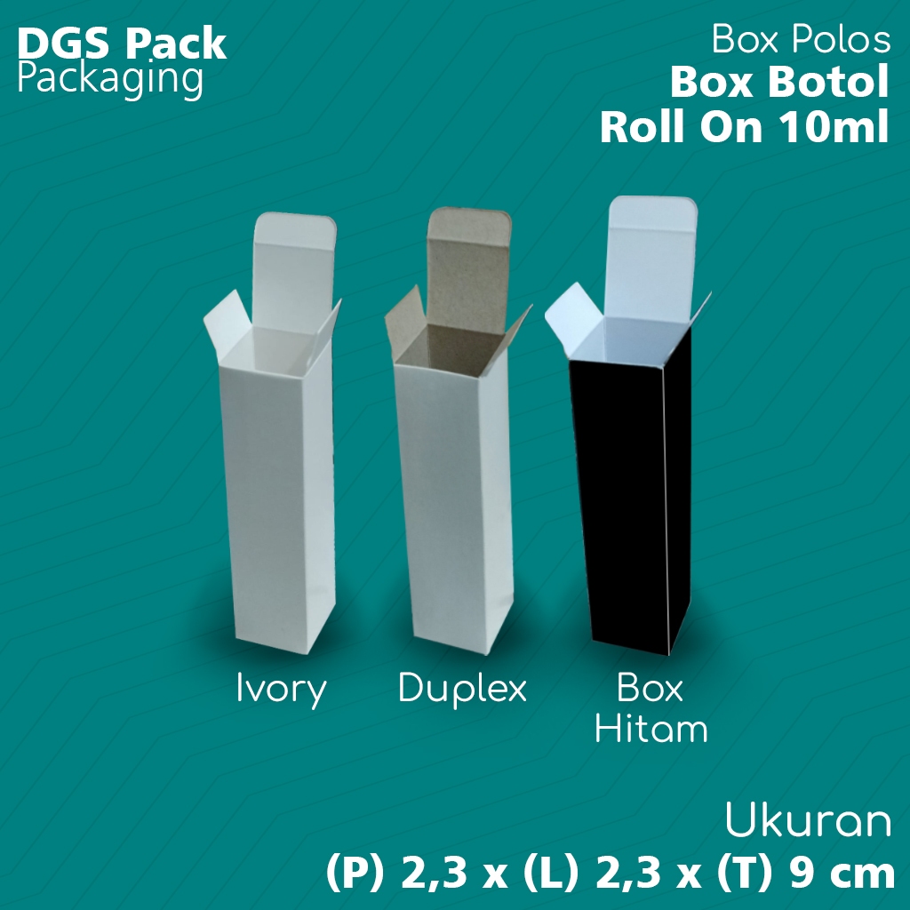 Jual Roll on Box POLOS / Kemasan parfum / packaging botol 10ml / Spray ...