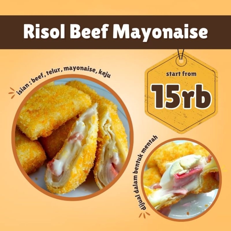Jual Foodbyalya Risol Mayo Risol Beef Mayonaise Telur Keju Frozen Food ...