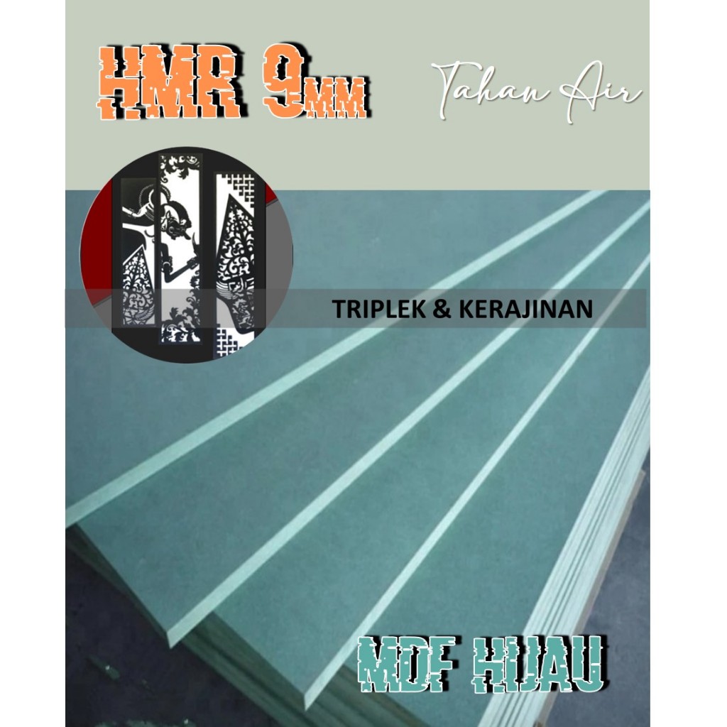 Jual HMR 9mm | MDF HIJAU 9mm 10x100 cm (9 mm 10 x 100 | 100x10 | 100 x ...