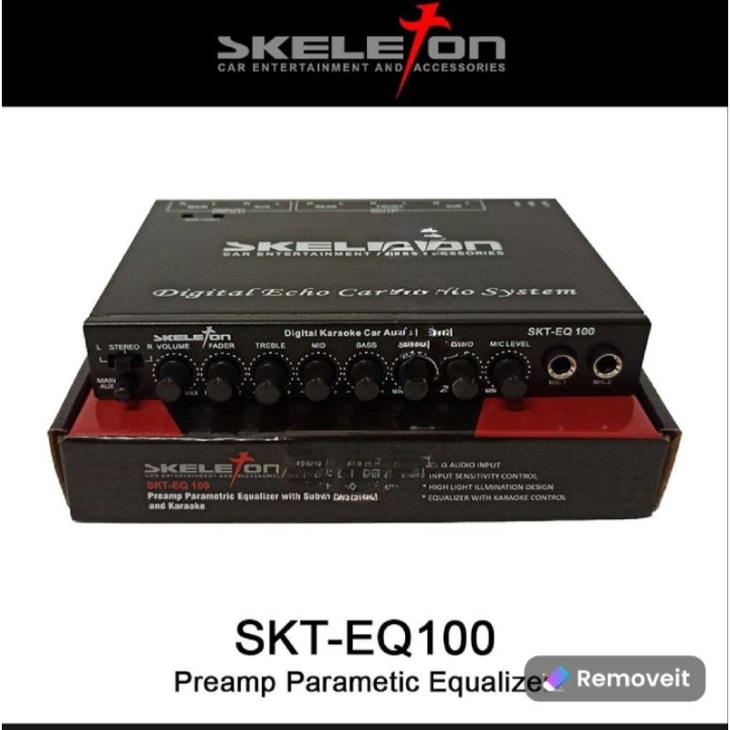 Jual PARAMETRIC EQUALIZER MOBIL SKELETON SKT - EQ100 Dengan Subwoofer ...