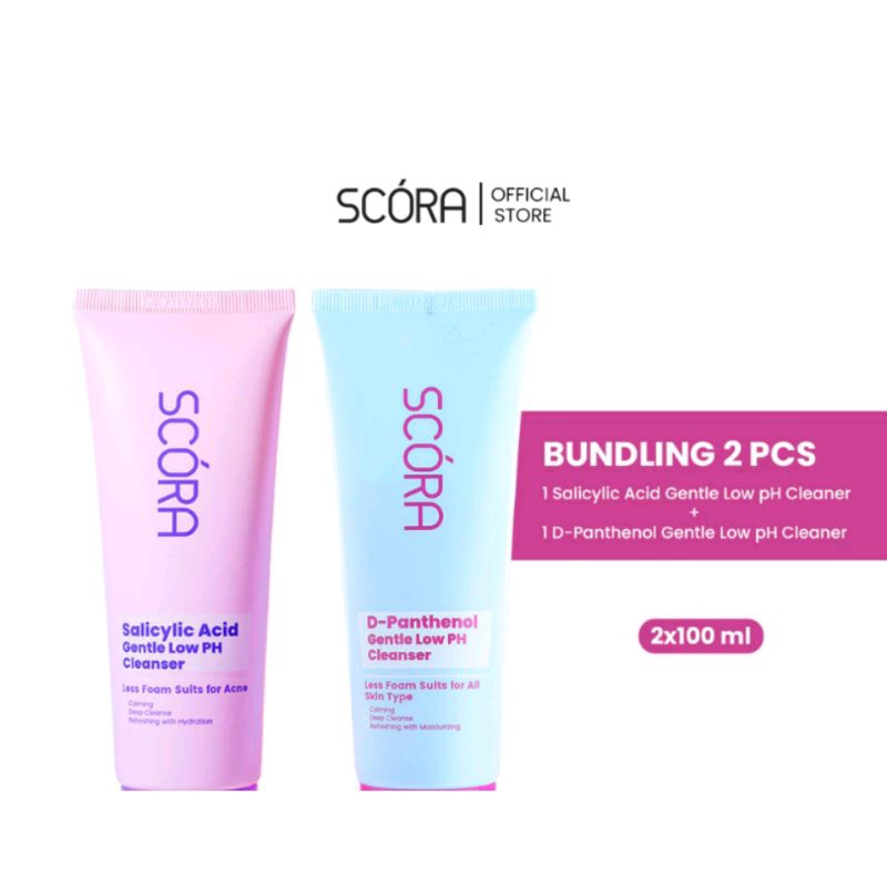 Jual SCORA 1% salicylic acid gentle low PH cleanser+scora D-panthenol ...