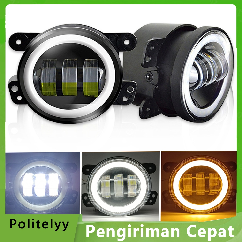 Jual 2pcs Mata Malaikat Bulat Tahan Air Lampu Daymaker Foglamp 4 inch ...