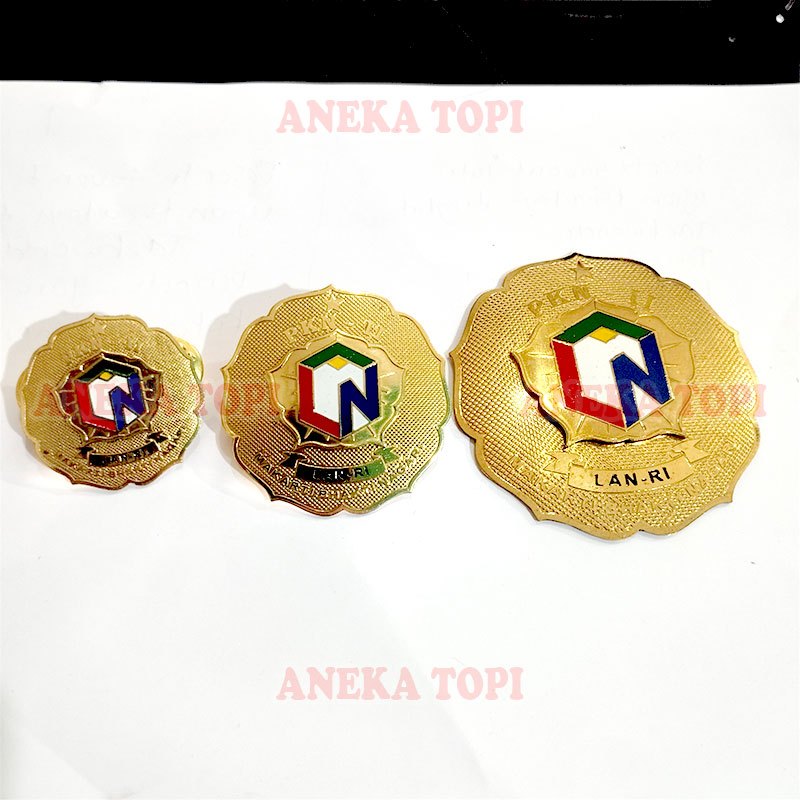 Jual Pin LAN RI Lencana Lembaga Administrasi Negara Murah Pin PKN II ...