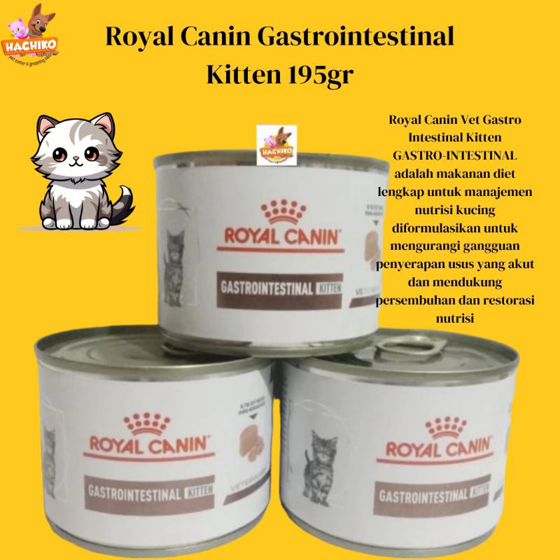 Jual Royal Canin Cat Gastrointestinal Kitten 195gr / Royal Canin Cat ...