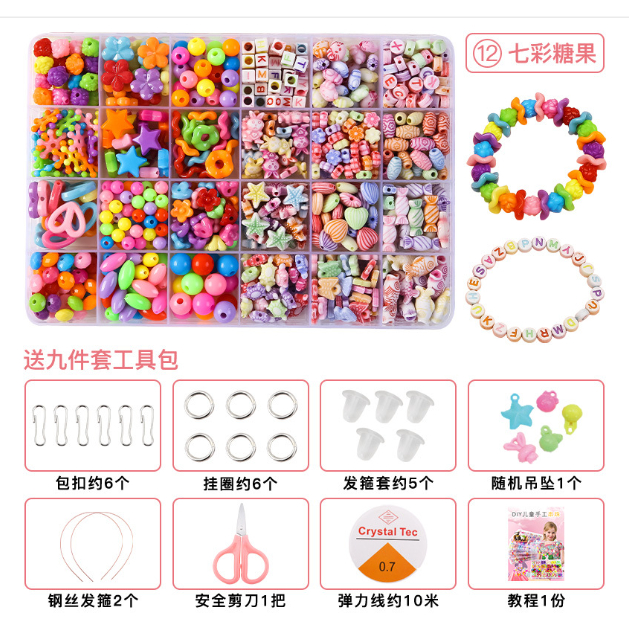 Jual Kyopta Beaded diy Meronce gelang kalung Gantungan Mainan edukasi ...