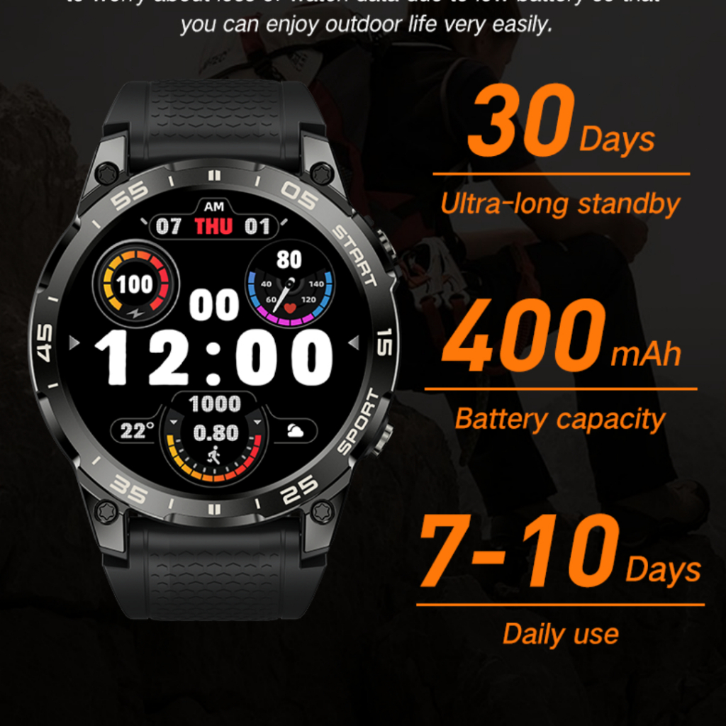 Jual jam tangan sport smart watch heart rate monitor voice assistant ...