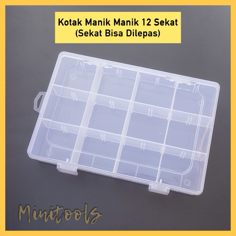 Jual SEKAT BISA DILEPAS, Kotak Penyimpanan Manik Manik Box Sekat Kecil ...