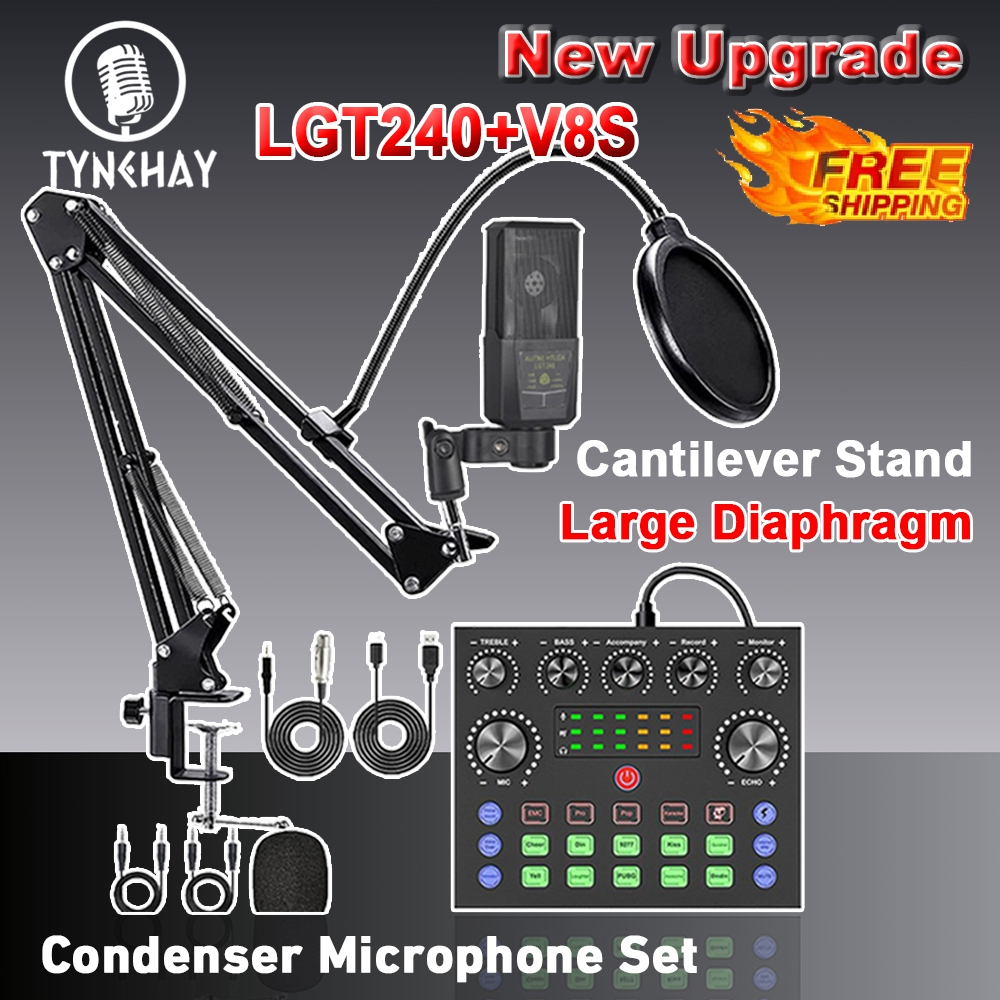 Jual TyneHay LGT240+V8S Professional Mikrofon Setelan Condenser ...