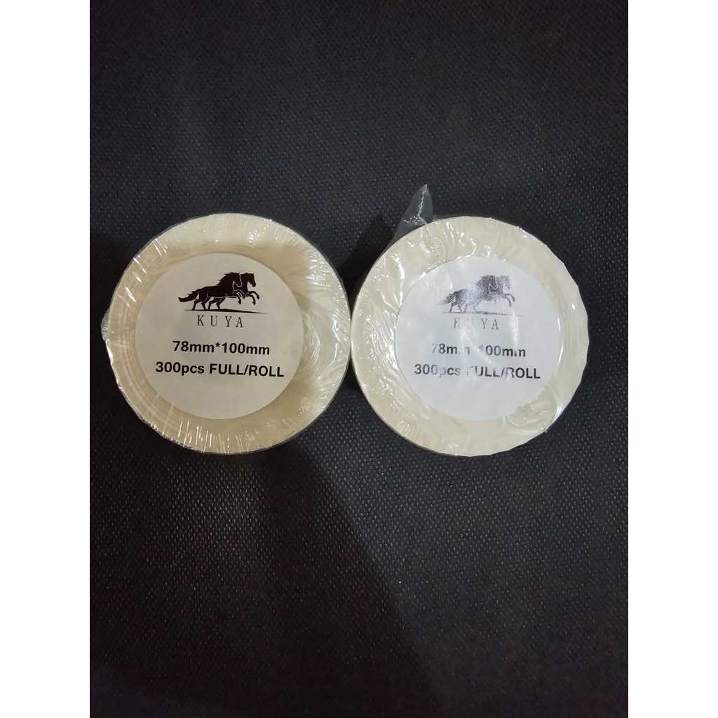 Jual THERMAL LABEL STICKER ROLL KERTAS BARCODE MEREK KUYA ASLI 78X100 ...