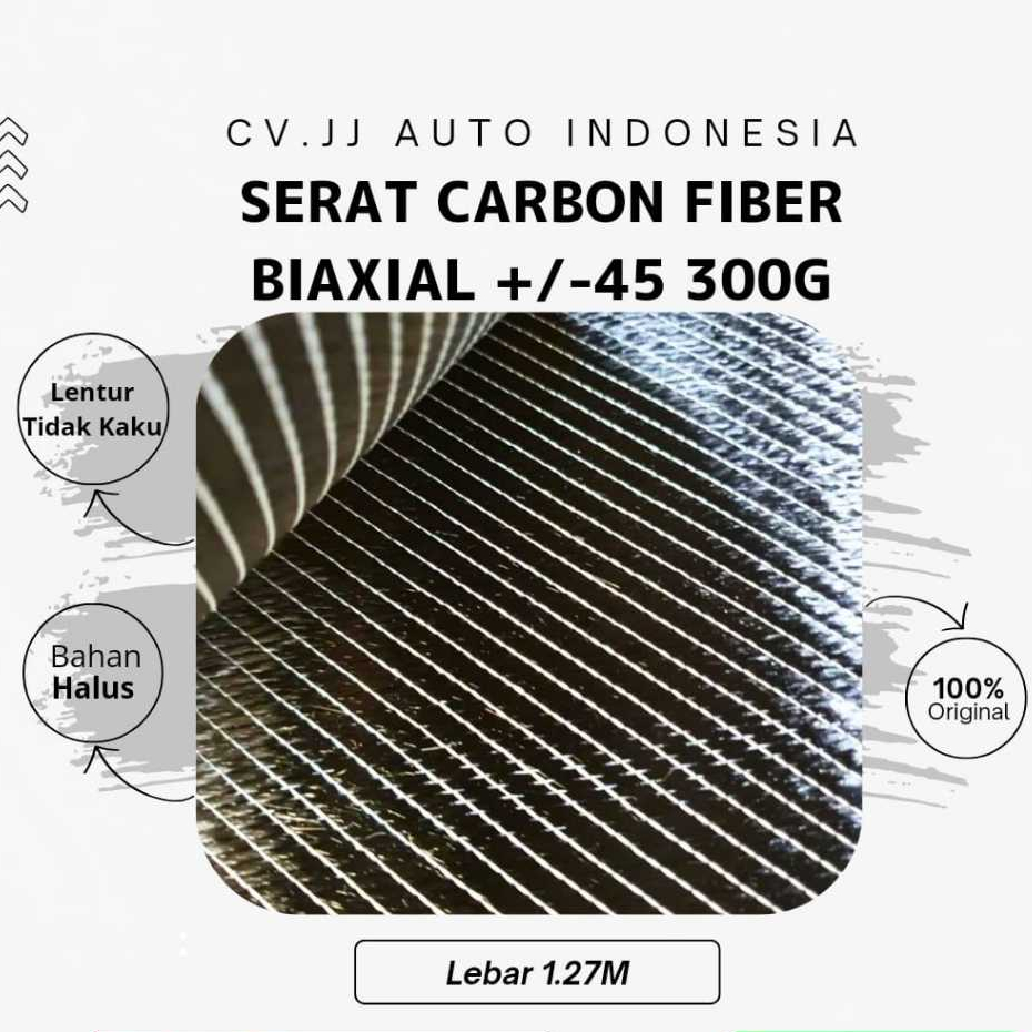 Jual Serat Carbon Fiber BIAXIAL +/- 45 300G | Shopee Indonesia