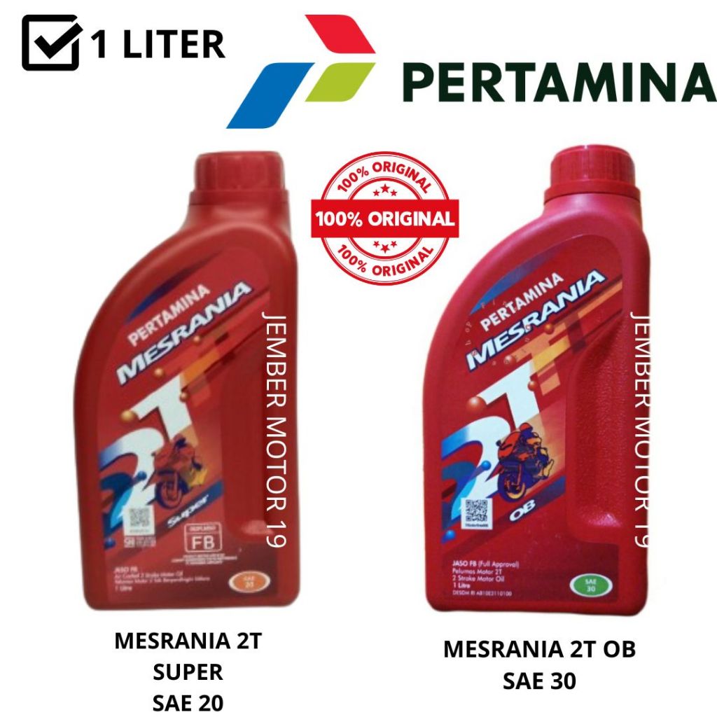Jual OLI SAMPING MOTOR MESRANIA 2T OB SAE 30 DAN 2T SUPER SAE 20 1 ...