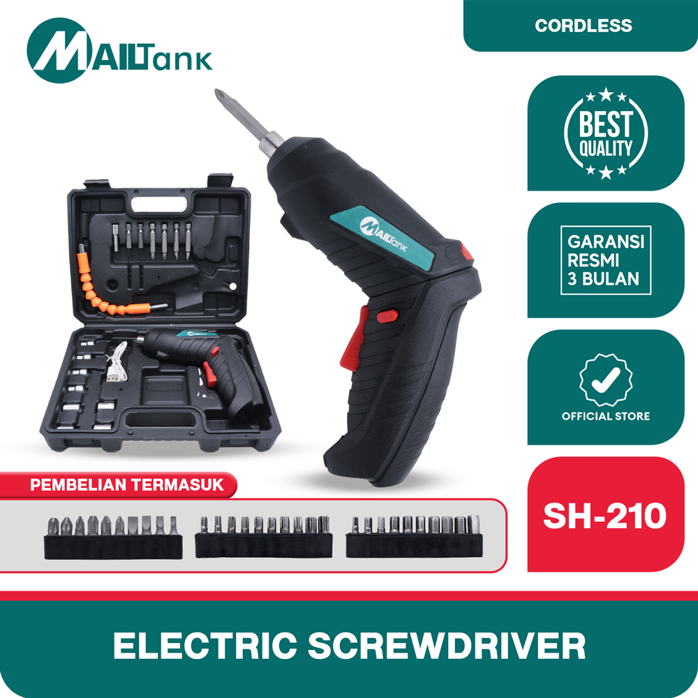 Jual Mailtank SH210 Mesin Bor Baterai Cordless Drill Battery Bor Kayu Triplek Besi Bor cordless ...