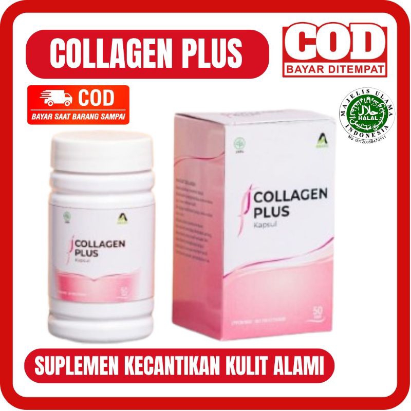 Jual [𝗔𝗚𝗘𝗡 𝗥𝗘𝗦𝗠𝗜] 𝗖𝗢𝗟𝗟𝗔𝗚𝗘𝗡 𝗣𝗟𝗨𝗦 - COLLAGEN KAPSUL ISI 50 COLLAGIE ...