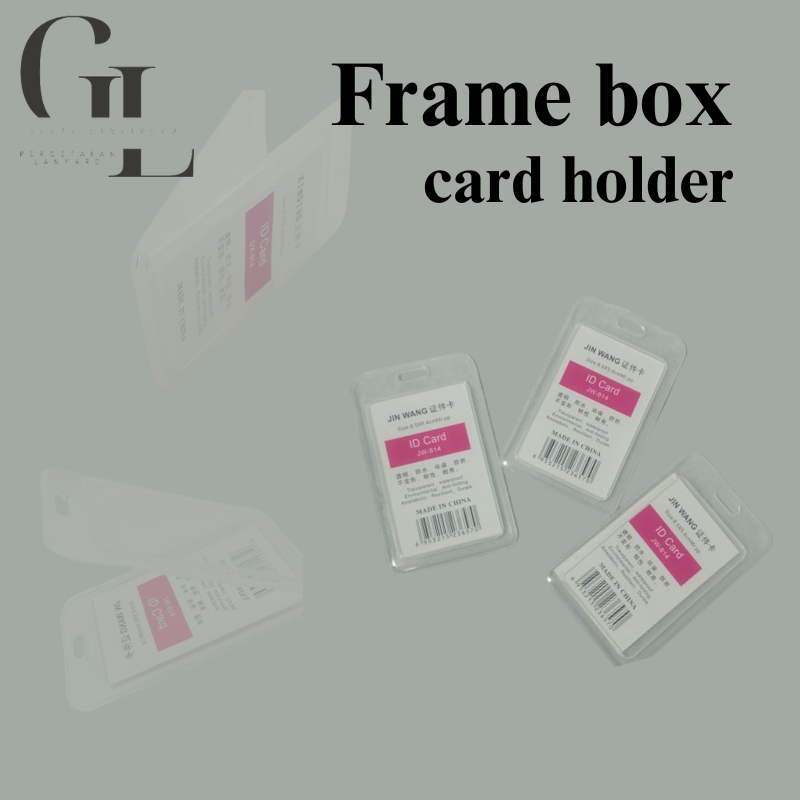 Jual FRAME BOX / card holder transparan box tutup / casing idcard ...