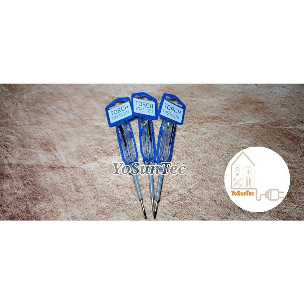 Jual Tespen Test Pen AC TORCH 331 Obeng Listrik Minus AC Negatif Taspen ...