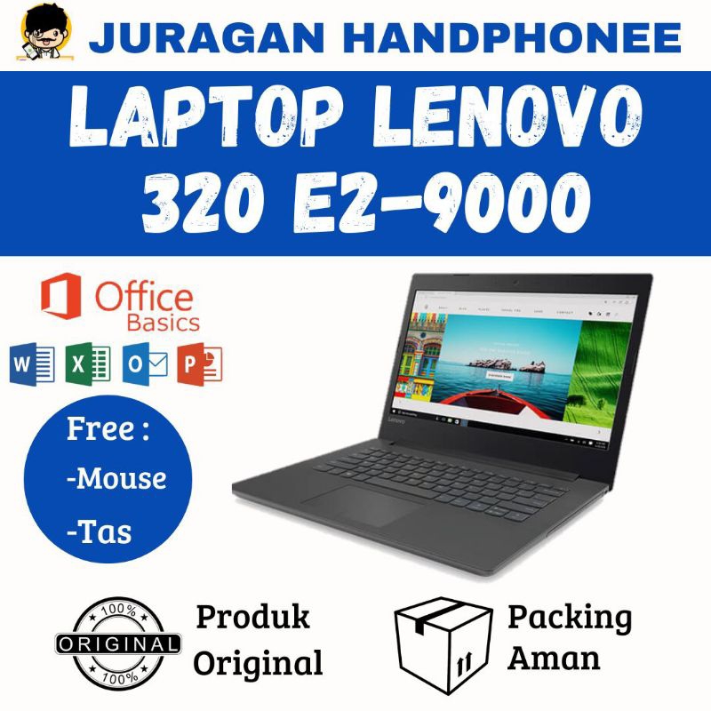 Jual LAPTOP LENOVO 320 AMD E2-9000 RAM 4GB/500GB | Shopee Indonesia
