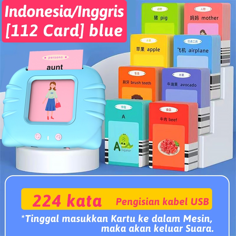 Jual Card Early Education Bilingual Device / Mainan Flash Card Bersuara ...