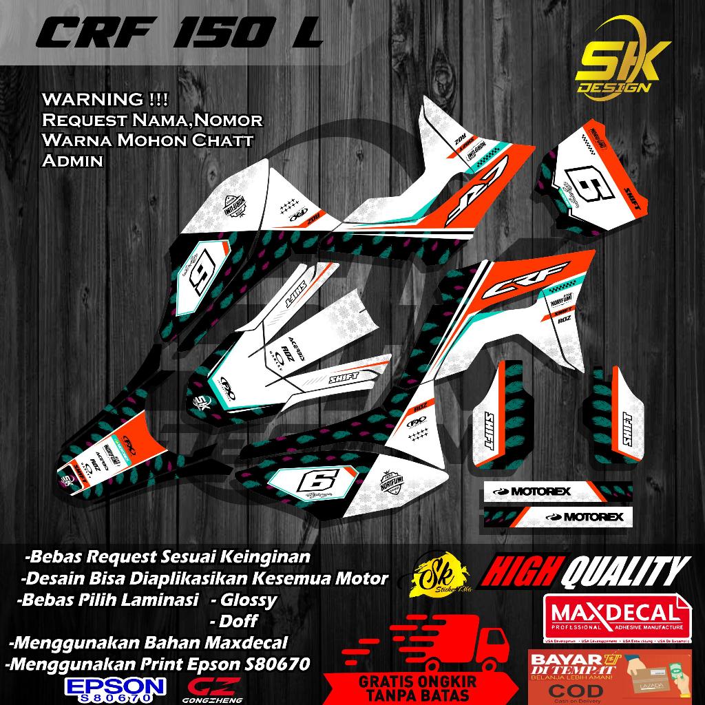 Jual DC 567 STICKER DECAL FULLBODY MOTOR CRF 150 L SIMPEL MOTIF KEREN ...