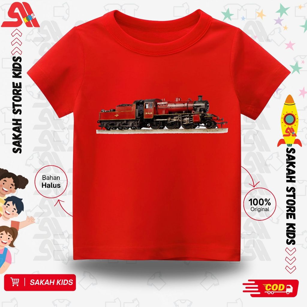 Jual SAKAH Kaos Anak Custom Nama KERETA API KAI 13 Bahan Katun Combed 30S | Shopee Indonesia