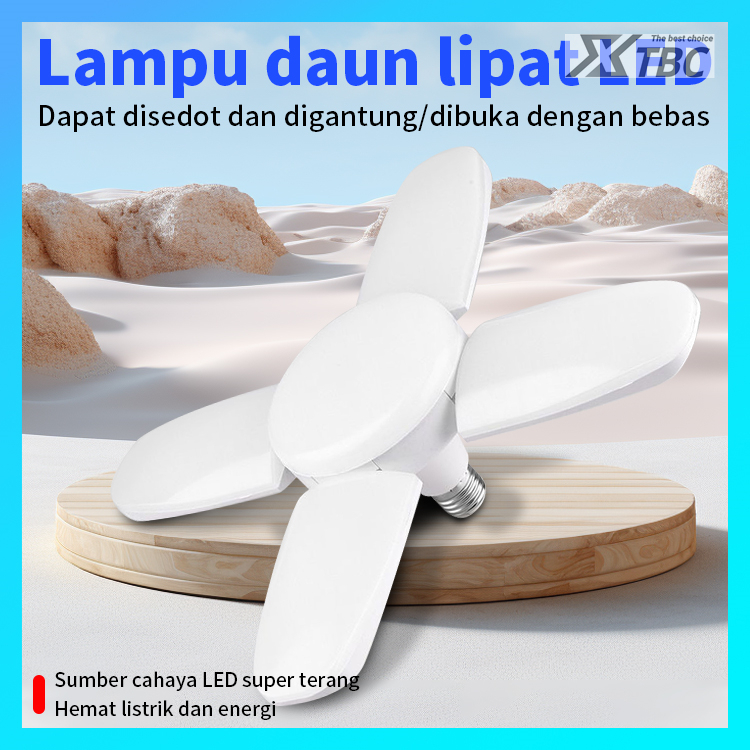 Jual XTBC Lampu Bohlam Lipat Model Kipas 4 Sayap 28Watt / Lampu Foot ...