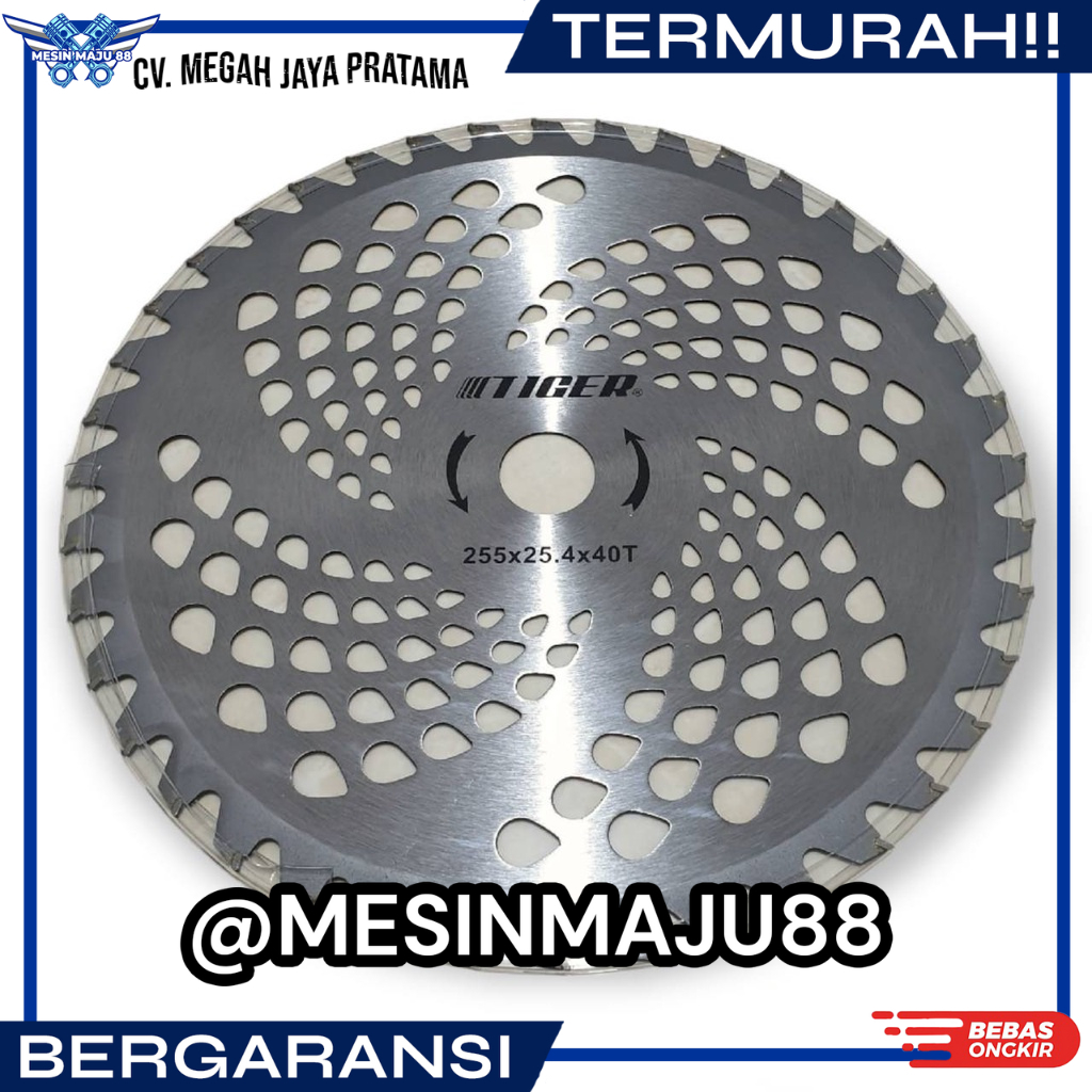 Jual Mata Pisau Potong Rumput Bulat 40T Pisau Bulat 2 Tak BG 328 Brush ...