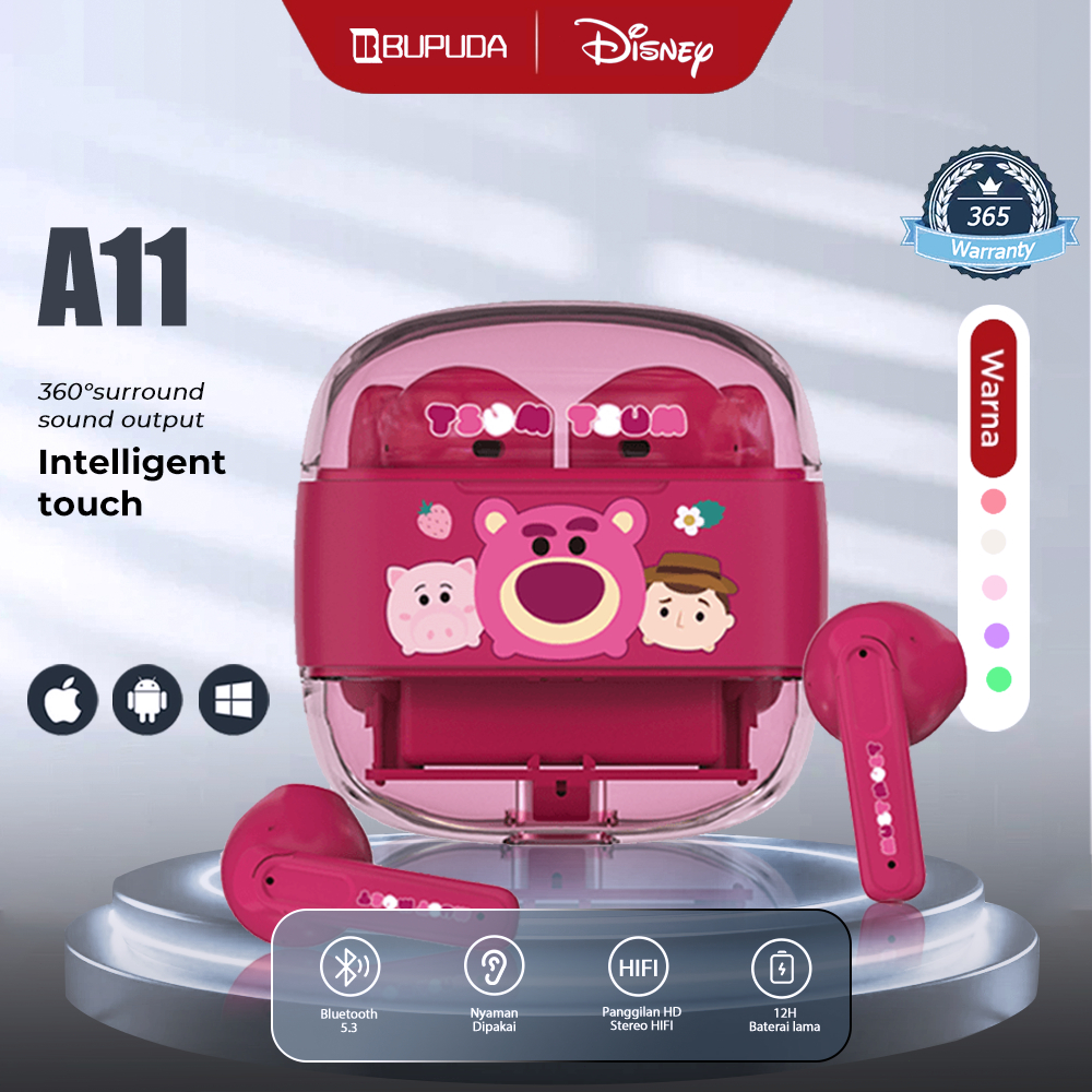 Jual BUPUDA x Disney A11 Wireless Headphones Bluetooth 5.3 Super Bass ...