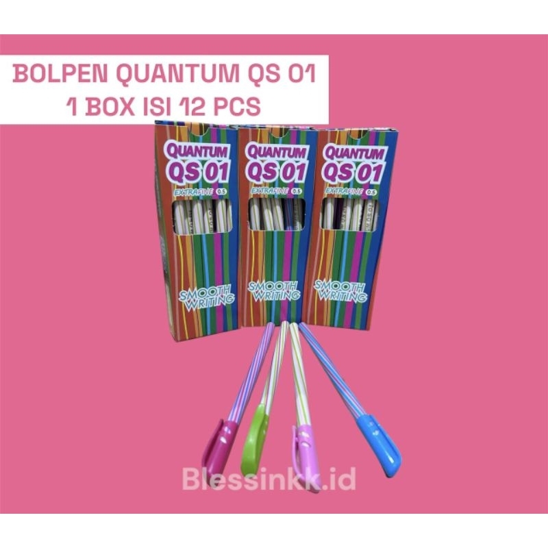 Jual BOLPEN QUANTUM QS-01 1 PACK | Shopee Indonesia