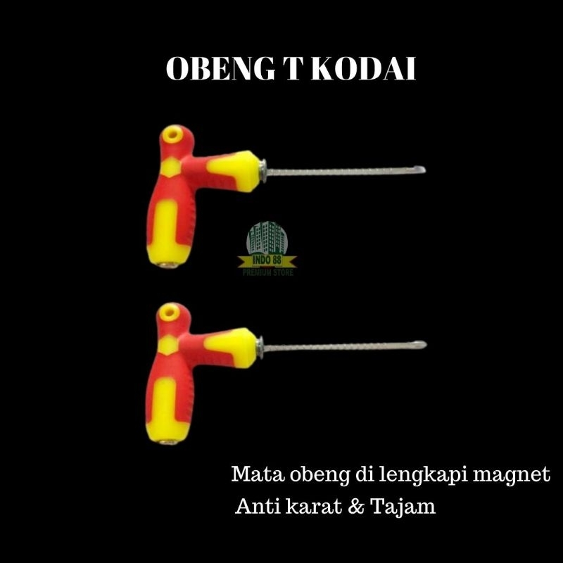 Jual OBENG T KODAI / OBENG PLUS MINUS KODAI / OBENG BOLAK BALIK T KODAI ...