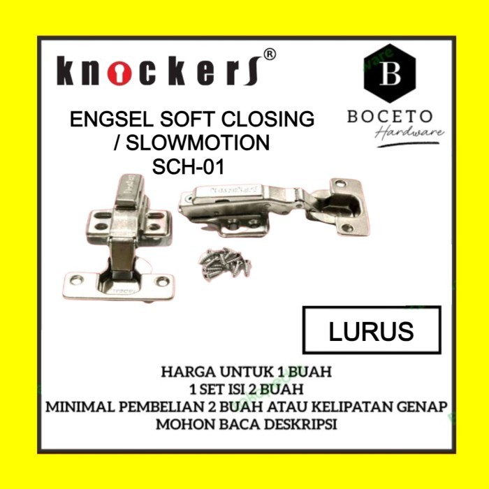 Jual Engsel Sendok KNOCKERS Anti Karat / Engsel Lemari Knockers SCH-01 ...