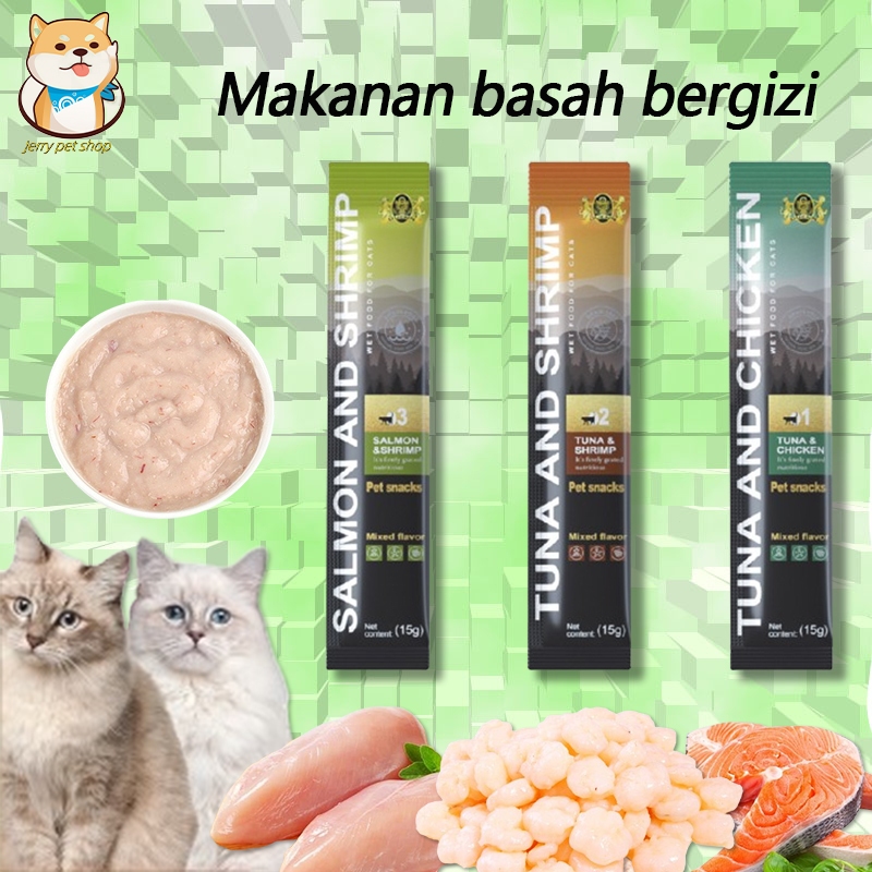 Jual Snack Kucing Makanan ringan kucing, makanan ringan hewani, 15g ...