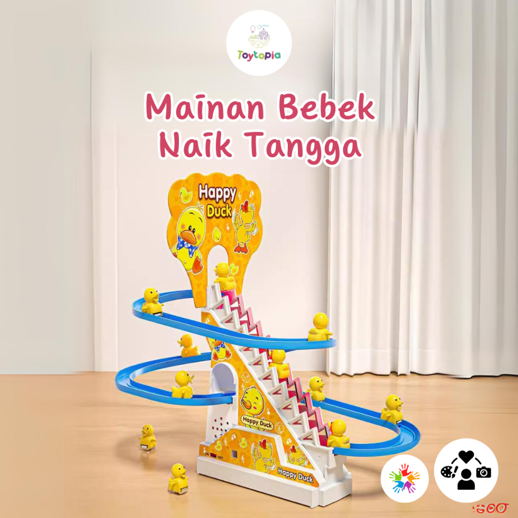 Jual Mainan Bebek Naik Tangga - Mainan Small Duck Train Track - Mainan ...