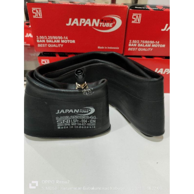 Jual Ban dalam motor 300/325 14 merk Japan tube / ban dalam 300/325-14 ...