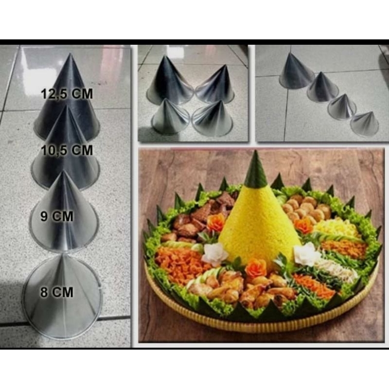 Jual Cetakan Tumpeng / Loyang Cake Kerucut / Tumpeng Kerucut | Shopee ...