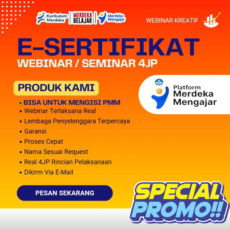 Jual SERTIFIKAT WEBINAR 4JP PMM BARCODE | Shopee Indonesia