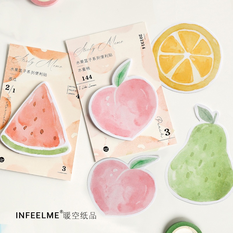 Jual M16 Sticky Notes FRUITS BASKET 30 Lembar Lucu Kertas Sticky Memo ...