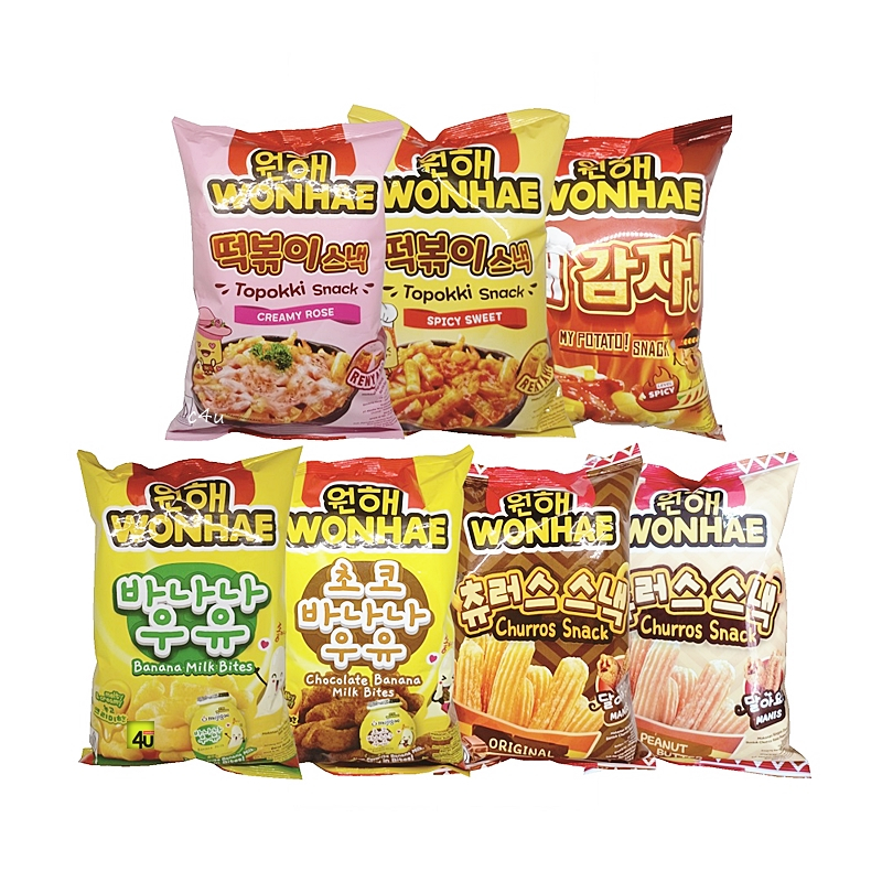 Jual Wonhae - Snack Ekstrudat Bentuk Topokki / Fries / Curros / Puffs ...