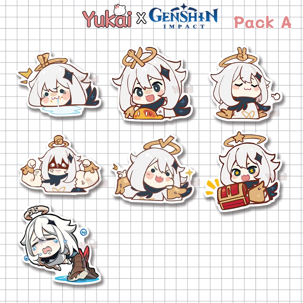 Jual Stiker Pack Paimon Genshin Impact Premium, Sticker Anime ...