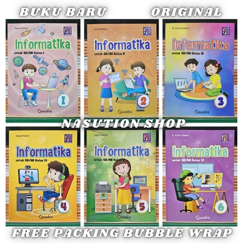 Jual Buku Informatika Kelas 1 2 3 4 5 6 SD/MI Penerbit Quadra Kurikulum Merdeka Original ...