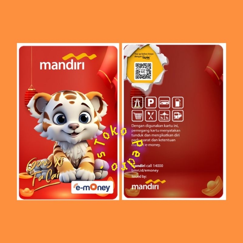 Jual Mandiri eMoney Card Shio Macan (LION) 2024 Tahun NAGA // eMoney ...