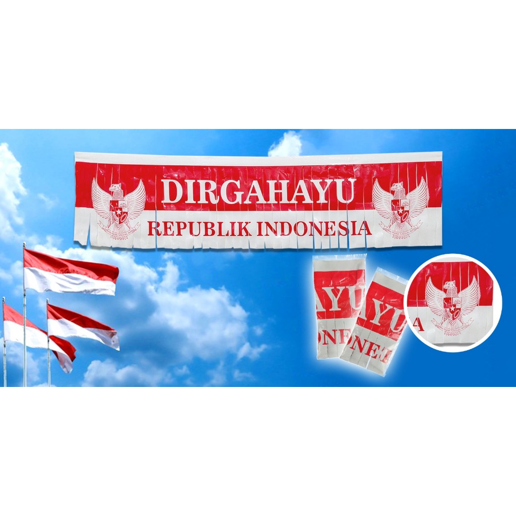 Jual Banner RI F | Banner Dirgahayu 17 Agustus | Banner Bendera Merah ...