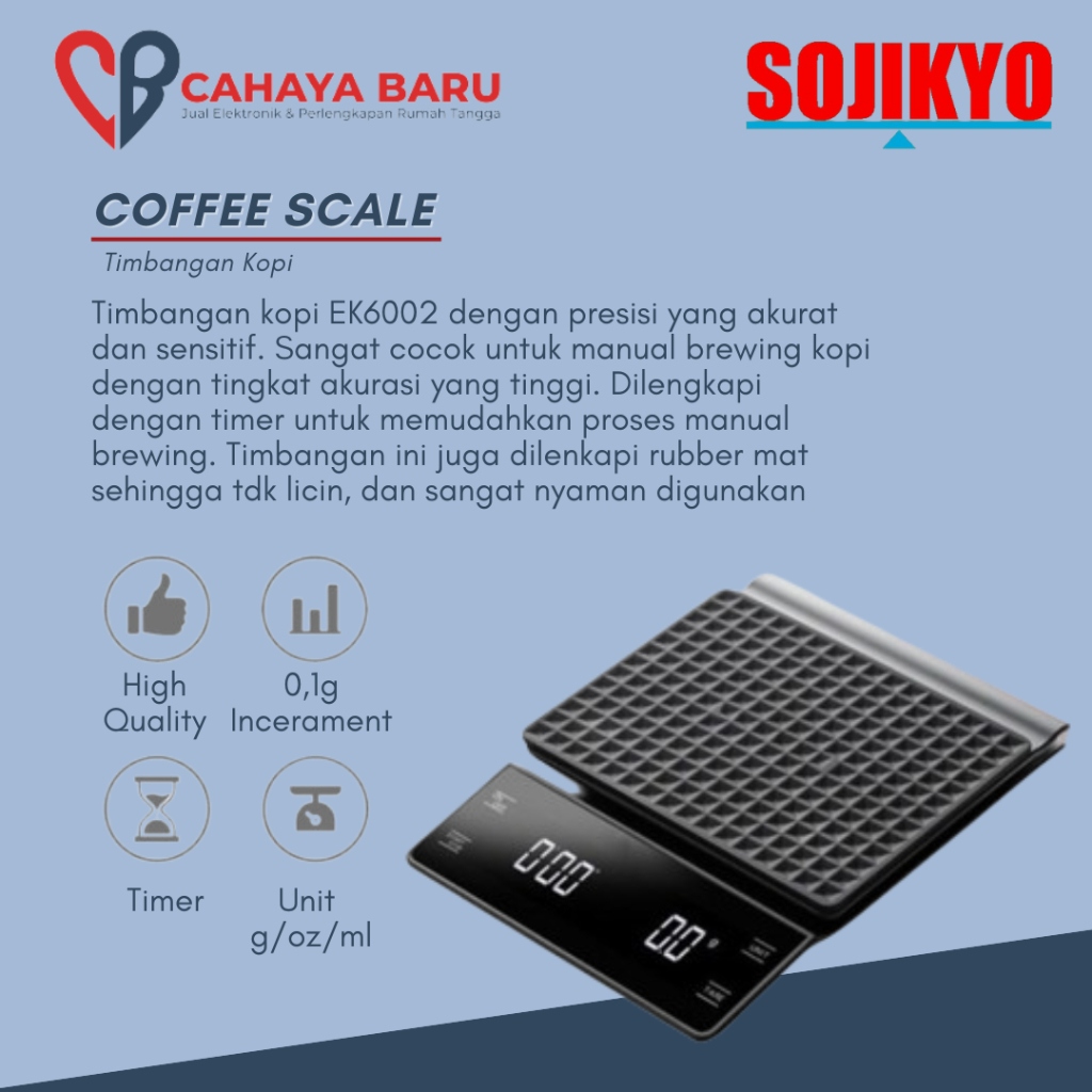 Jual TIMBANGAN SOJIKYO COFFEE SCALE | Shopee Indonesia