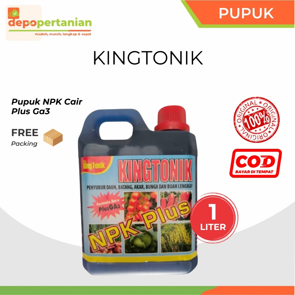 Jual Pupuk NPK Cair King Tonik Plus 1 Liter Pupuk Pelengkap Cair Semua Jenis Tanaman | Shopee ...