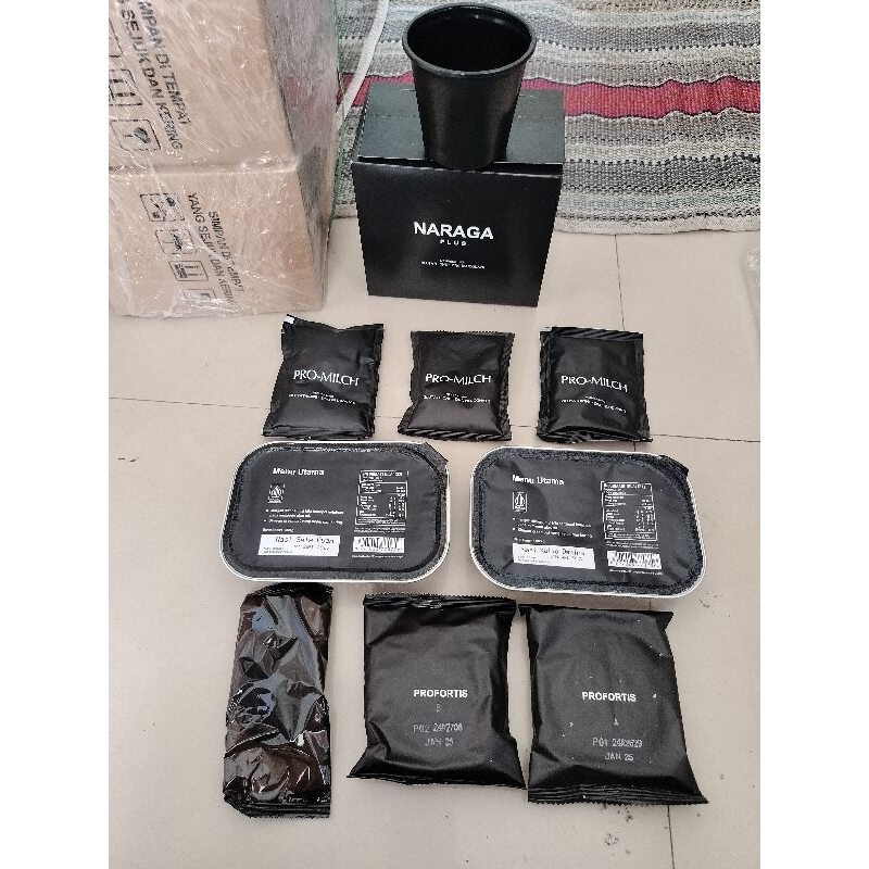 Jual PROMO SATU PAKET DUS NARAGA PLUS RANSUM TNI NASI KALENG MAKANAN ...