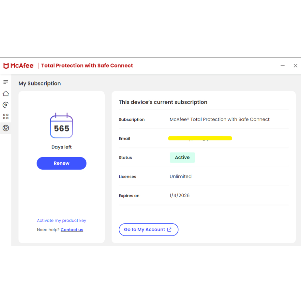 Jual Mcafee Total Protection with Safe Connect - Unlimited Devices Exp ...