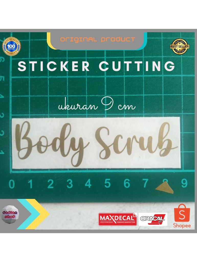 Jual Sticker Cutting Body Scrub stiker murah | Shopee Indonesia