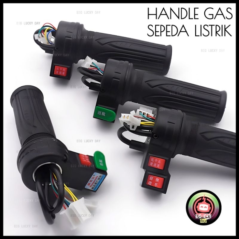 Jual HANDLE GAS SEPEDA LISTRIK UNIVERSAL 12V-72V THROTTLE GAS 3 SPEED ...