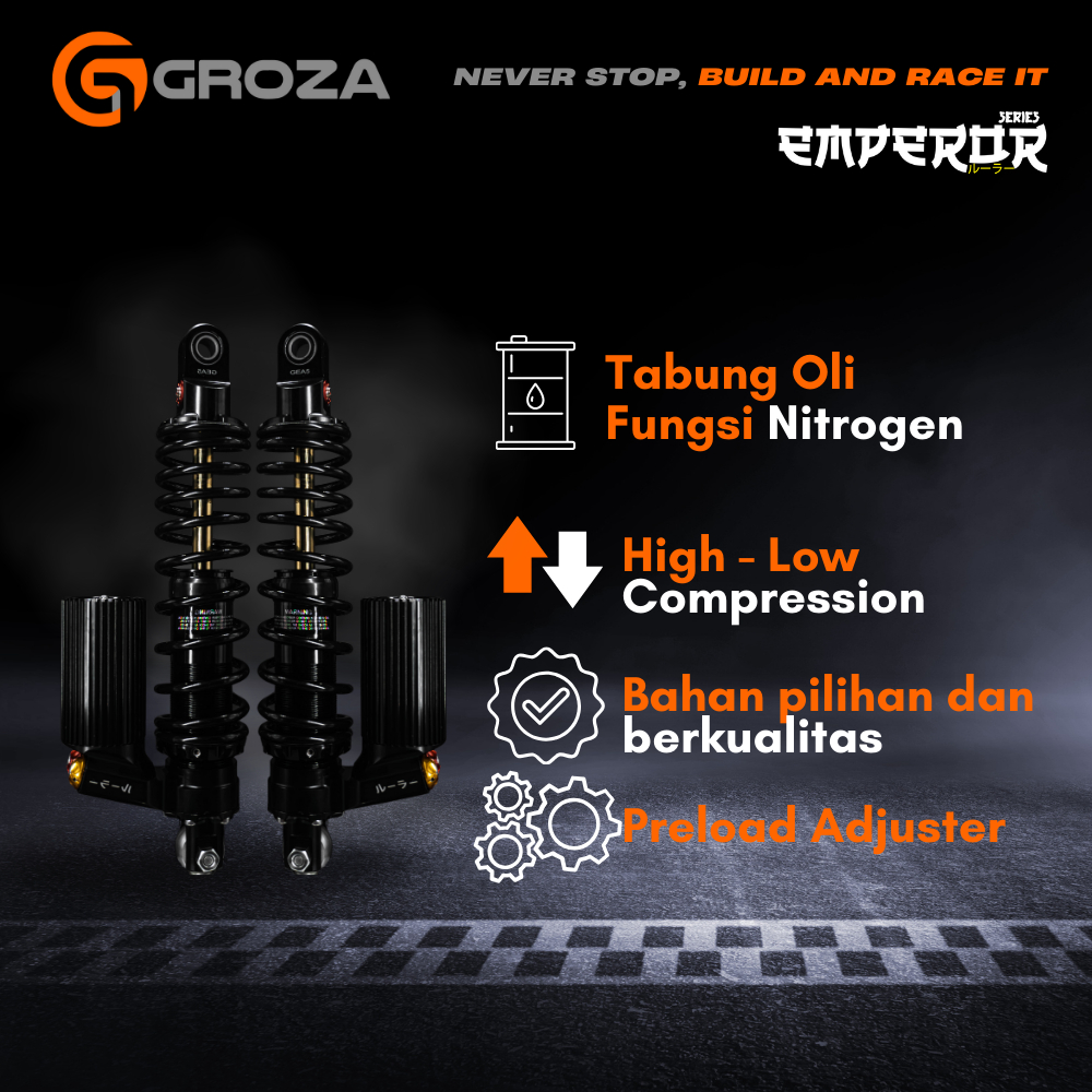 Jual GROZA-EMPEROR 325 Single Shock Matic | Tabung Bawah | Vario 125 ...