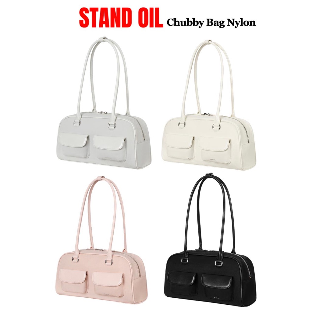 Jual Stand Oil Chubby Bag Nylon Original Korea | Shopee Indonesia