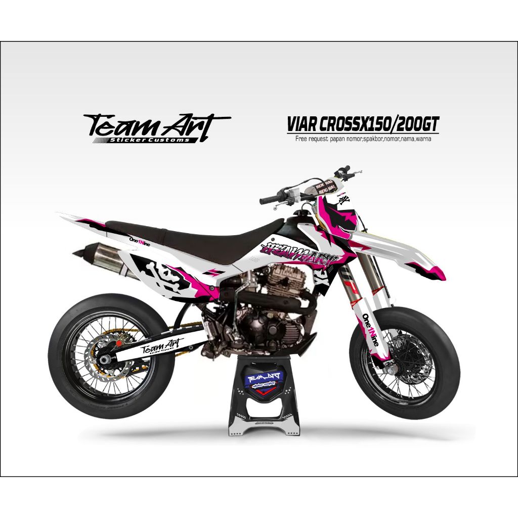 Jual decal viar cross x 150 200 oneonenine | Shopee Indonesia